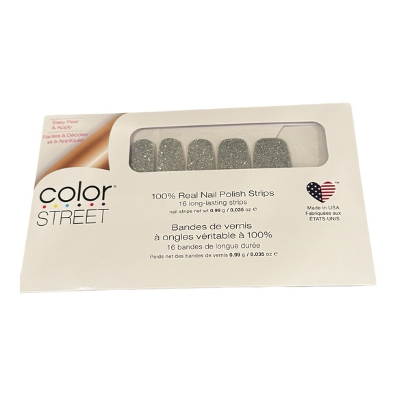 Color Street | Makeup | Color Street Tinseltown Silver Glitter Nail ...